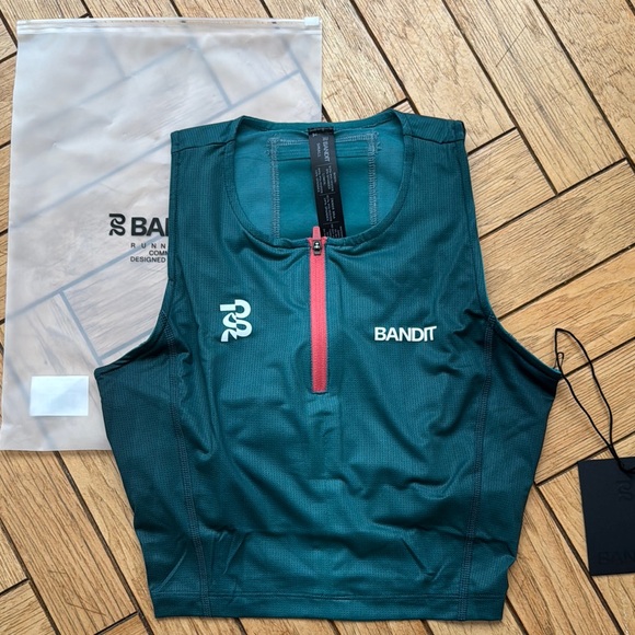 Bandit Running | Tops | Bandit Running Ares Flex Zip Front Race Crop ...